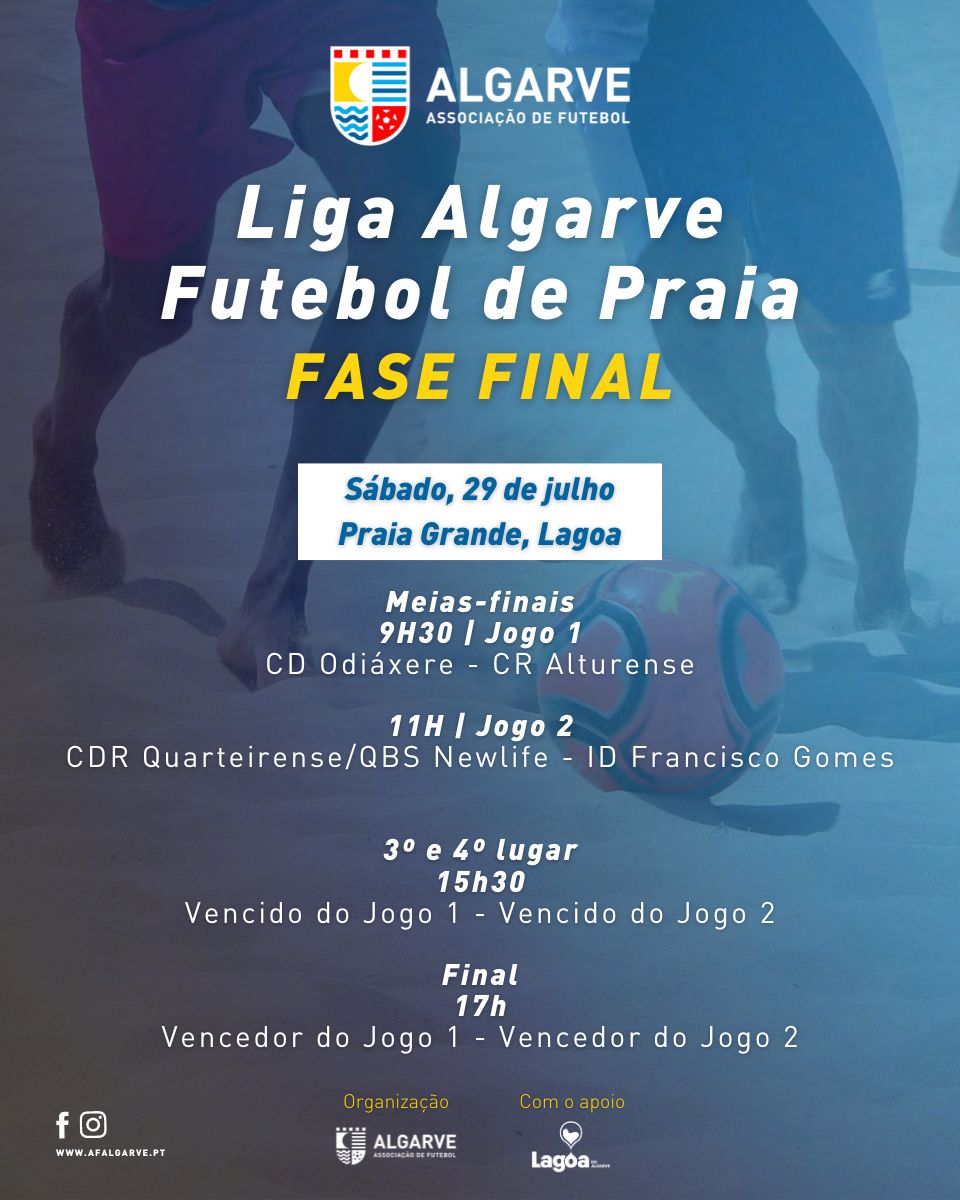 Liga Algarve Futebol de Praia: Quatro finalistas disputam troféu em Lagoa